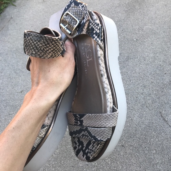 Agl | Shoes | Agl Platform Sandals Snakeskin | Poshmark